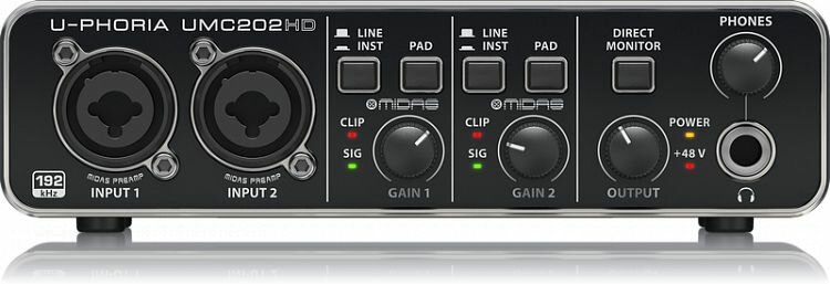Behringer UMC202HD - USB-аудиоинтерфейс — фото 1
