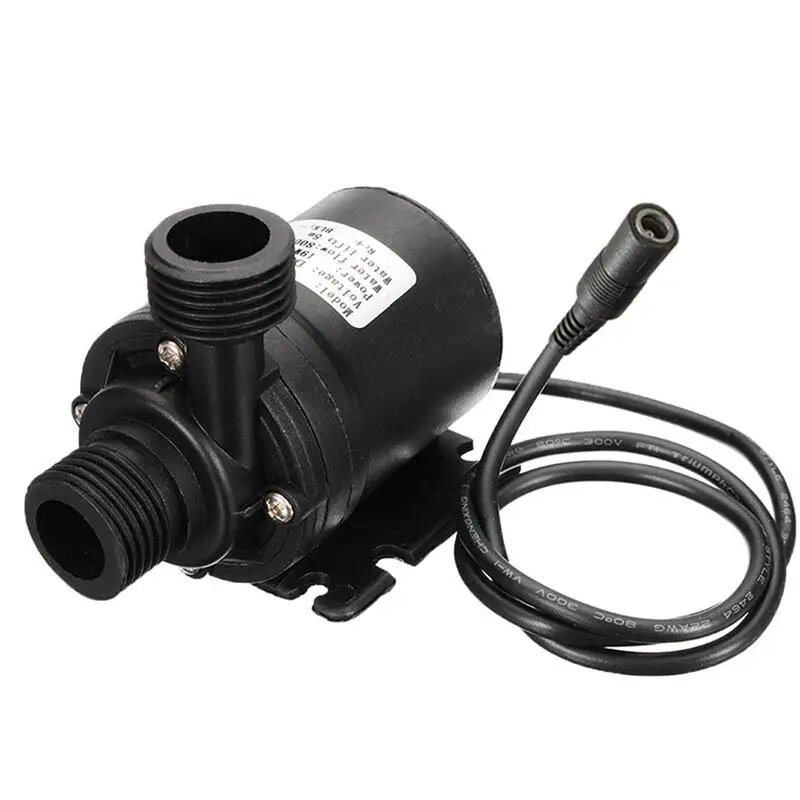 Бесщеточный погружной водяной насос DC 12В/24В 800 л/ч 5 метров 24V female plug