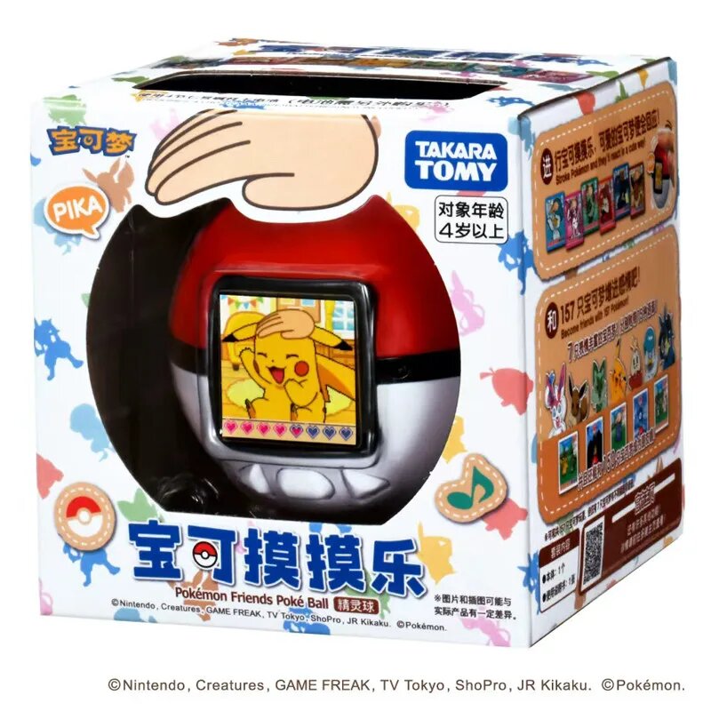 Интерактивная электронная игрушка-питомец Takara Tomy Tomica Pokémon Spirit Ball Touchy-Feely с двумя языками, подарок для детей на праздники