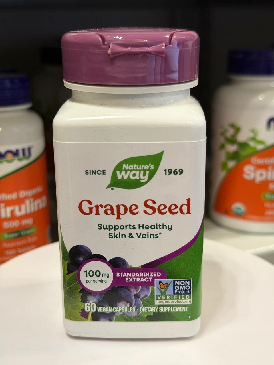 Nature's Way Grape Seed - Экстракт виноградных косточек Для сосудов 60 капсул