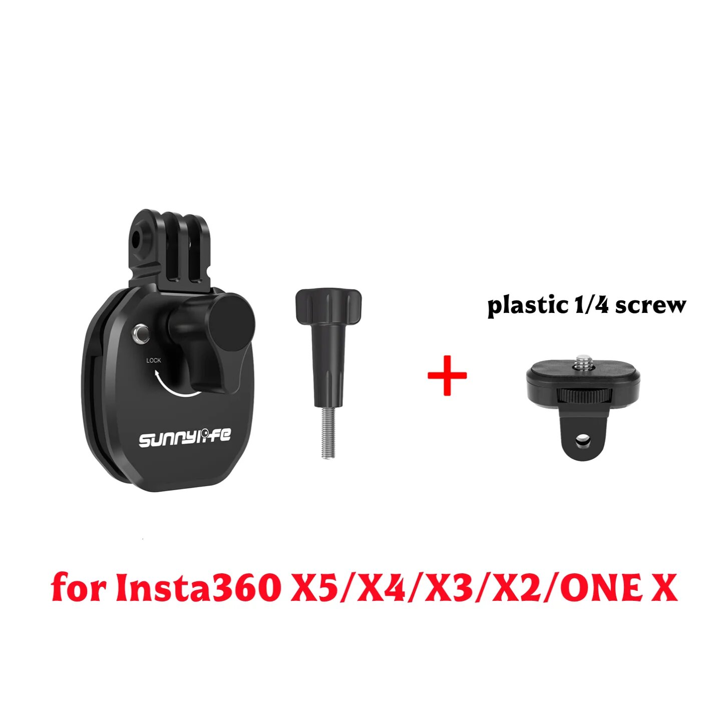 Sunnylife Крепление на лобовое стекло для GoPro/DJI/Insta360/смартфонов X5 X4 X3 X2 ONE X