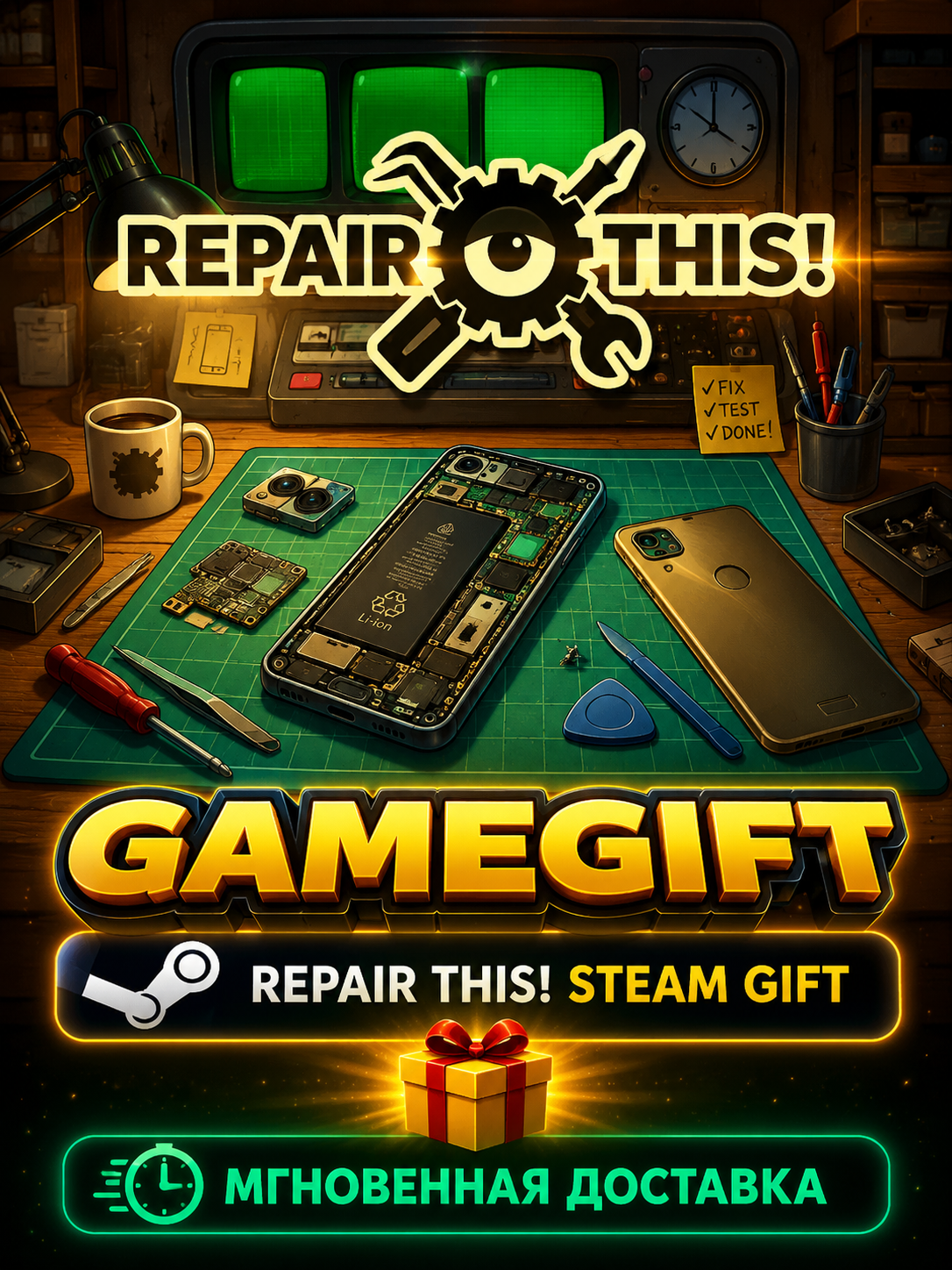 Игра Repair this! для STEAM ПК (PC) | Страна активации - Бразилия | Подарком на Ваш аккаунт | Автовыдача