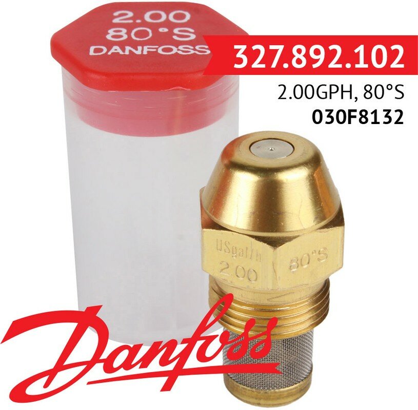 Топливная форсунка Danfoss 2.00GPH,80S 030F8132