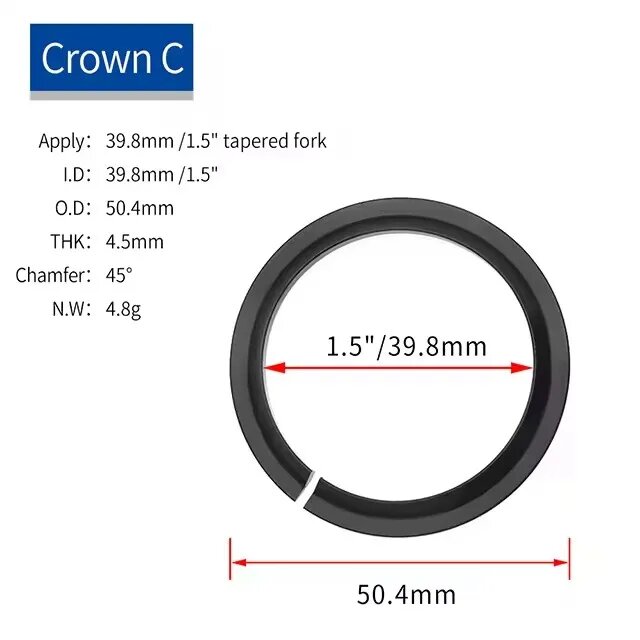 Подшипники рулевой колонки ZTTO стальные для горного велосипеда Tapered 39.8mm