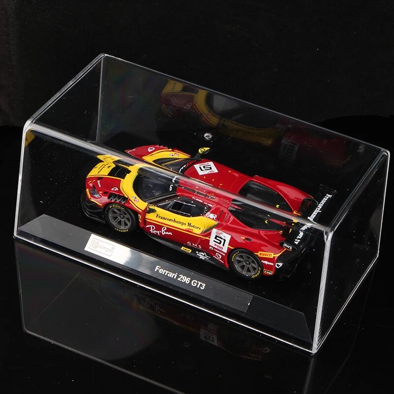Bburago 1:43 Ferrari 296 GT3 51# игрушечный автомобиль