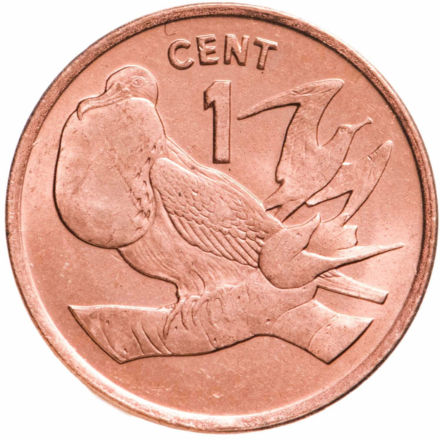 Кирибати 1 цент cent 1992, Сталь, в сохранности UNC