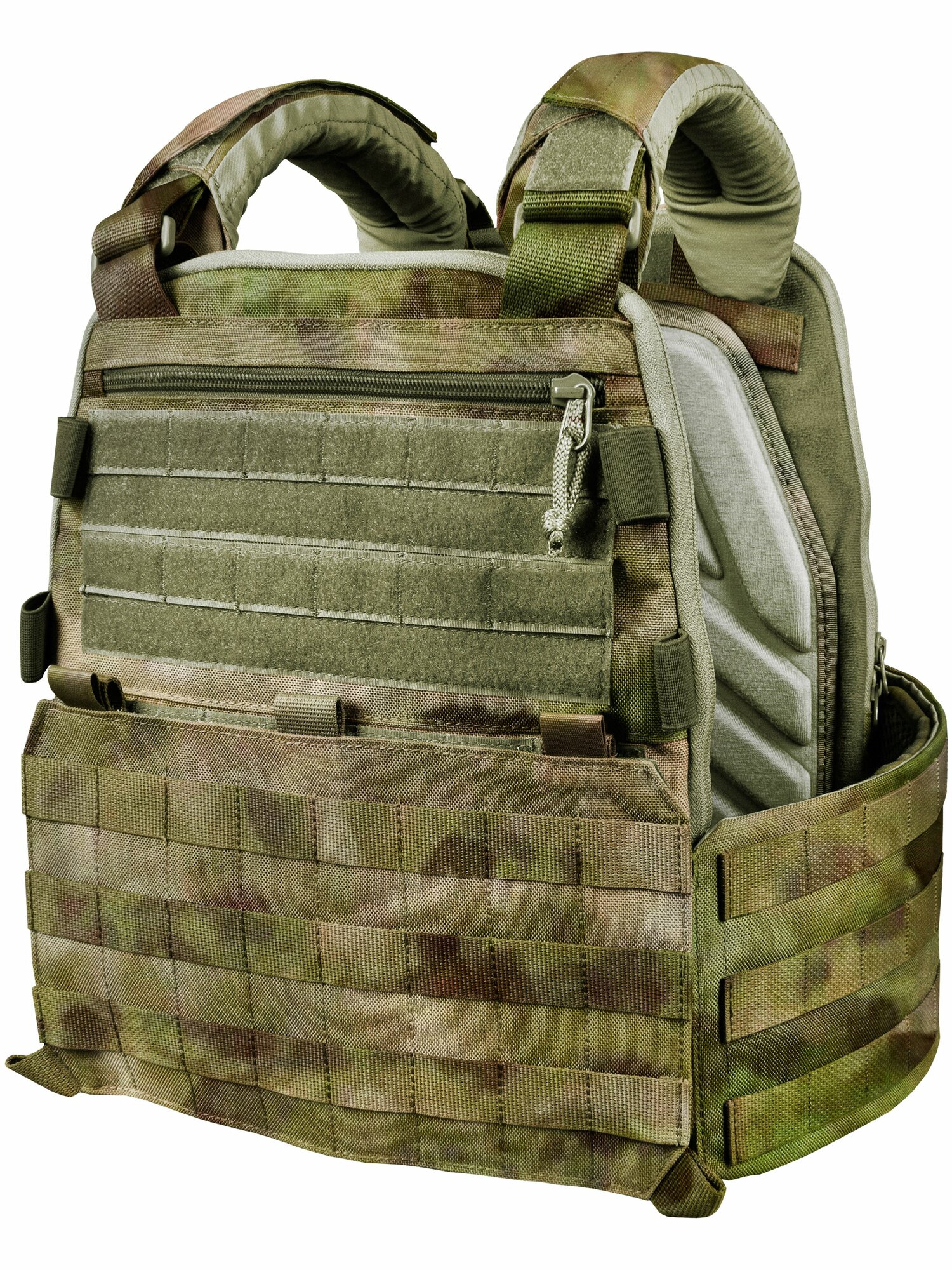 Плитоносец Stich Defense mod.3 (с быстросбросом FAST DROP, КАП, прямые плечи) (Stich Profi), зеленый камуфляж