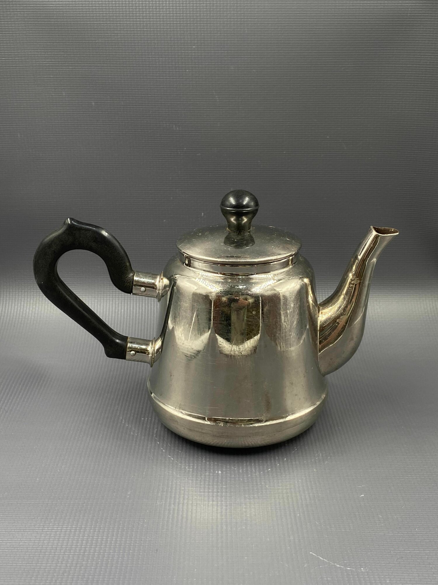 Чайник заварочный Самоварный, Мельхиор, Клеймо МНЦ Глухарь, Кольчугино СССР Винтаж!
