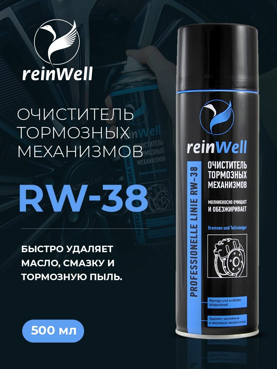 Очиститель тормозных механизмов Reinwell RW-38 500 мл