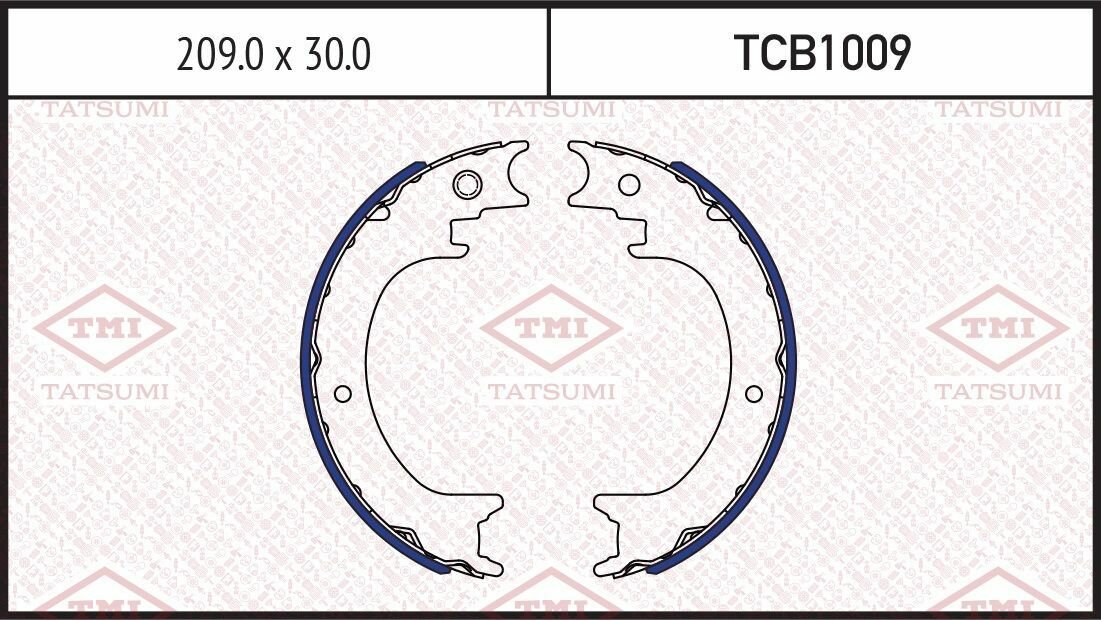 TCB1009 Колодки ст. торм. MITSUBISHI PAJERO III/IV 00- (d 200мм.)