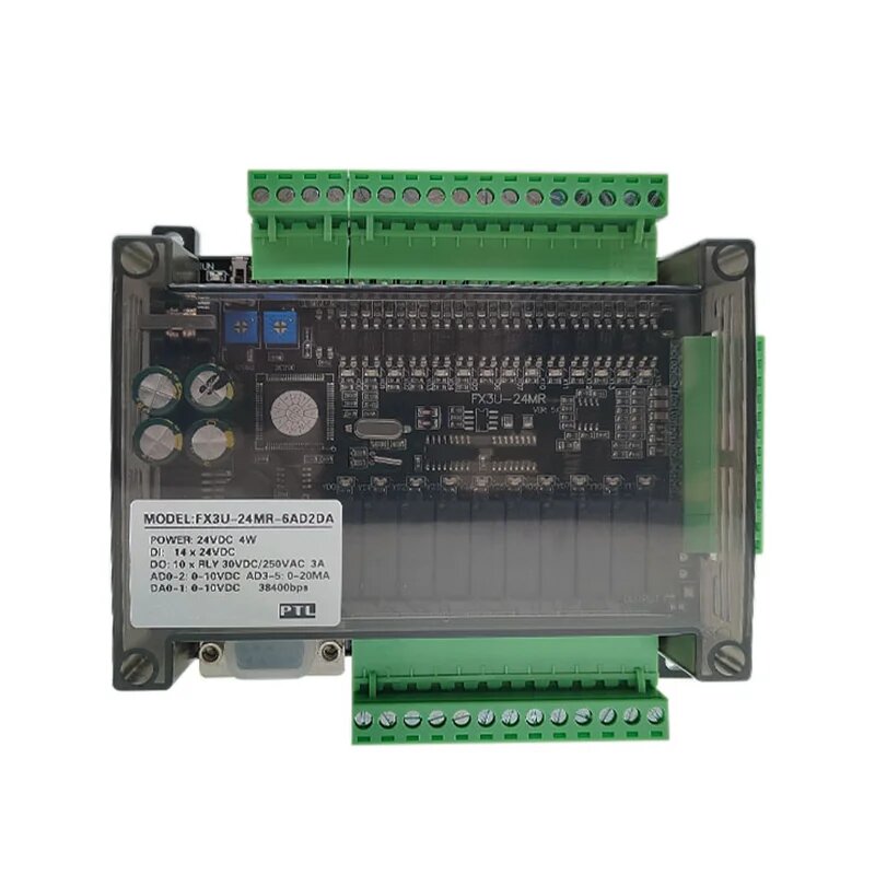 FX3U-24MR 24MT 14 входов 10 релейных выходов RS232 RS485 38400 бит/с программируемый логический контроллер ПЛК Совершенно новые электронные компоненты