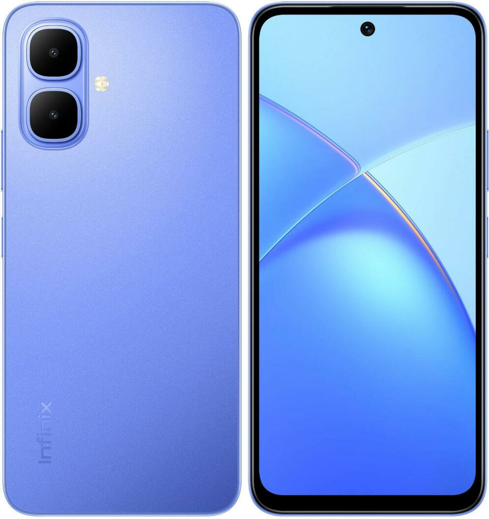 Смартфон Infinix Smart 10, 4G LTE, NFC, 4/128Gb, Iris Blue (Голубой/Синий)