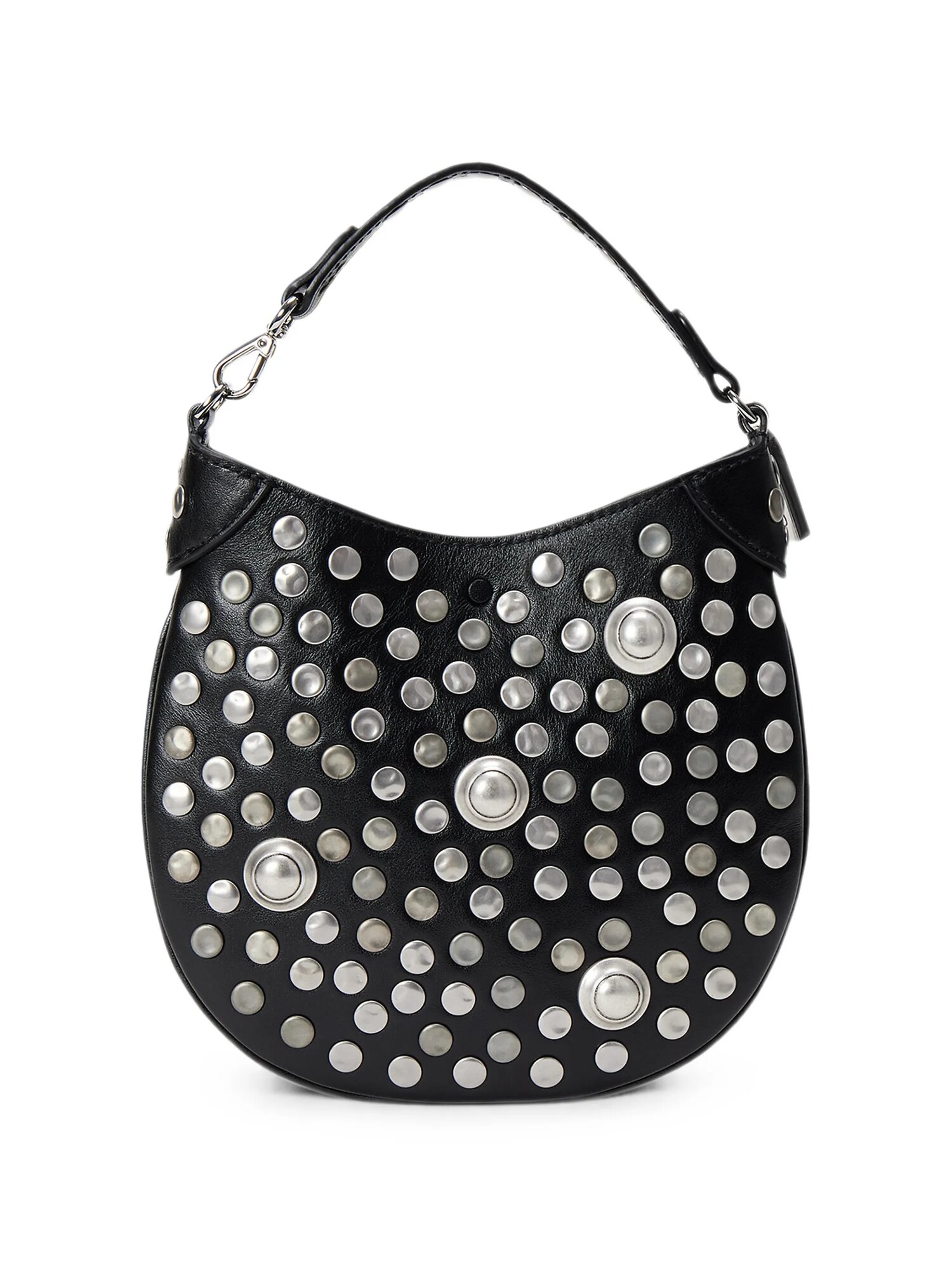 Сумка Polo Ralph Lauren Mini stud-embellished leather shoulder bag — фото 1