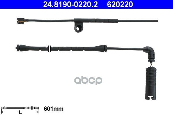 Датчик износа тормколодок пер[596mm] Ate арт. 24-8190-0220-2