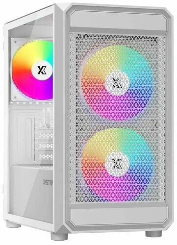 Компьютерный корпус XASTRA A303M 3ARGB (A303M-2FC14A-1FC12A-D-WH) белый - Mini Tower, Micro ATX, USB 3.2 Gen 1 Type A, USB 3.2 Gen 2 Type C