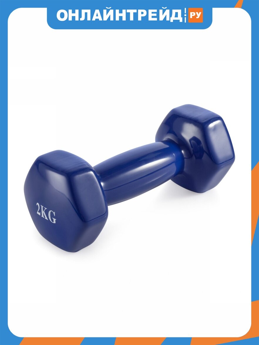 Гантель неразборная Victoryfit 2 кг винил