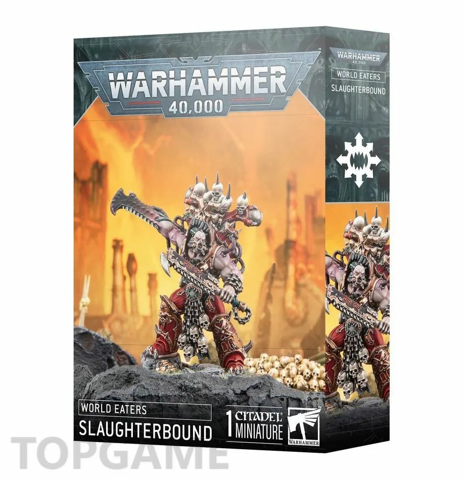 Набор миниатюр Warhammer 40000 World Eaters Slaughterbound, 1 сборная миниатюра для настольной игры и коллекции