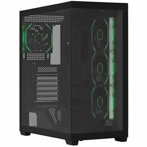 Компьютерный корпус Iron Pride INVADER Q9 (PRIDE INVADER Q9) черный - Midi Tower, E-ATX, USB 3.2 Gen 1 Type-A, USB 3.2 Gen 1 Type-C