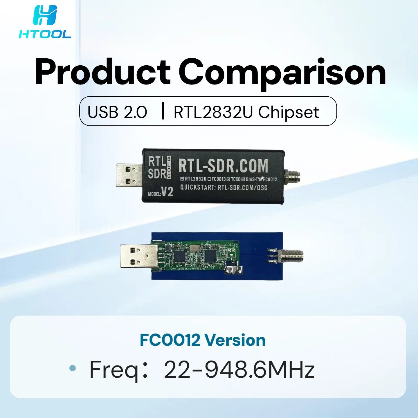 HTOOL RTL-SDR V2 Радиоприемник FC0012