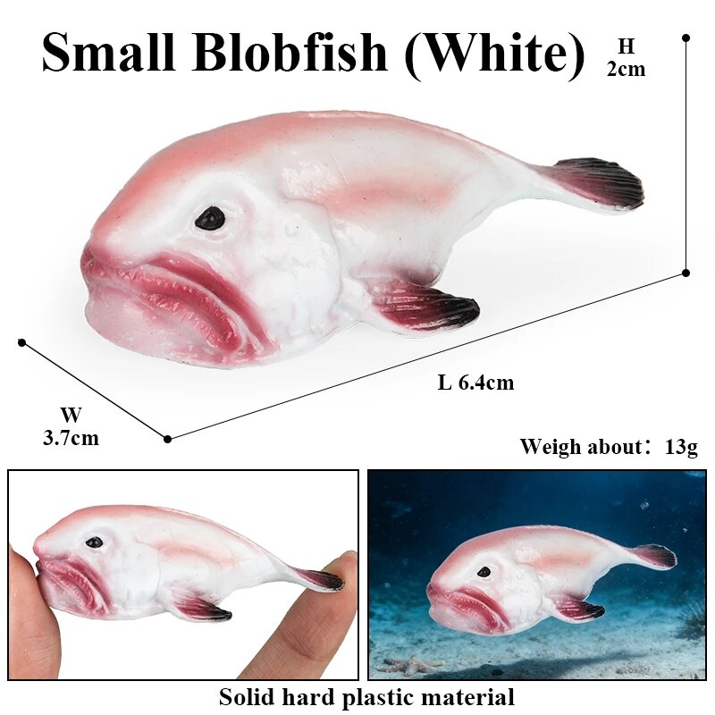Фигурка Blobfish White, 6.4см, 13г