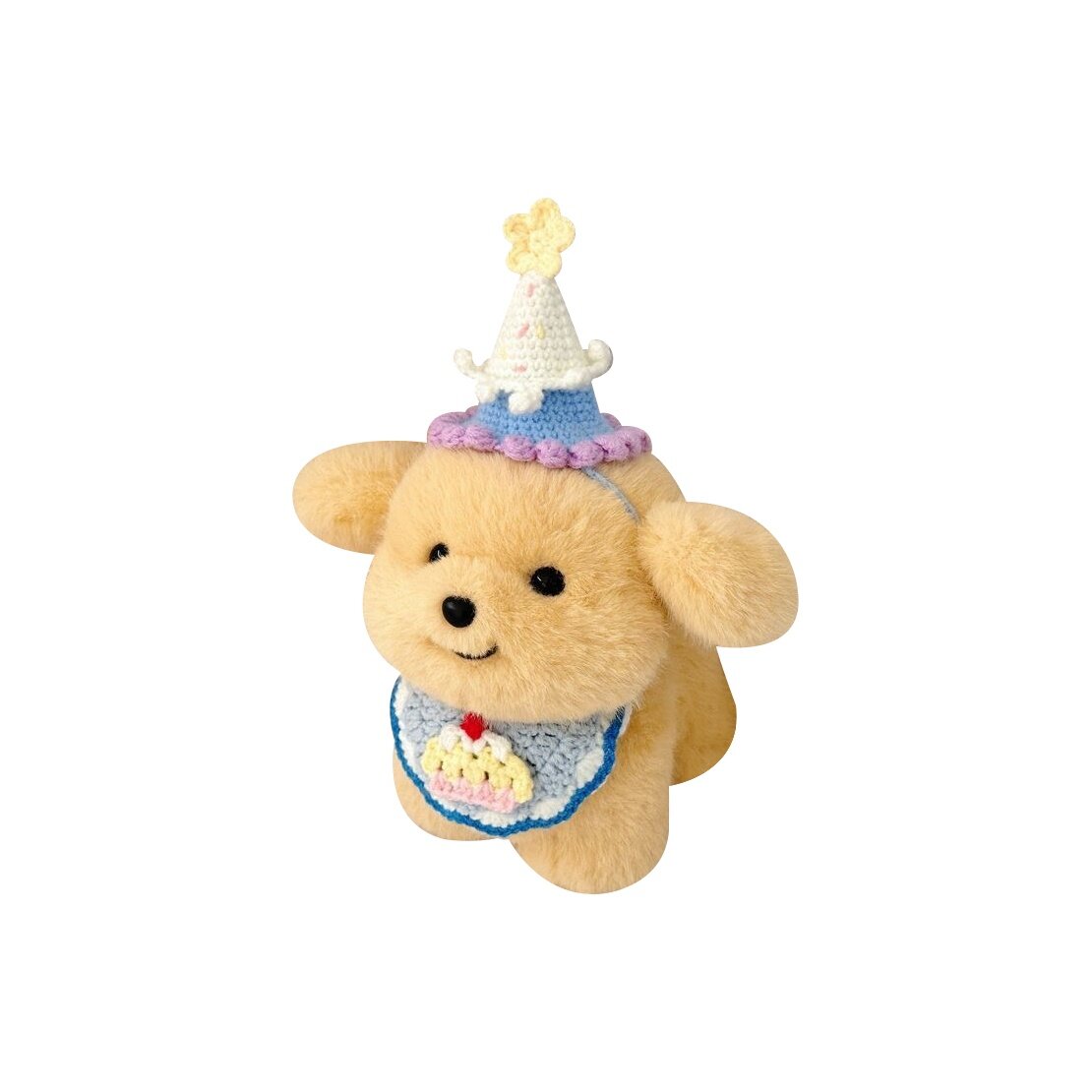 Подарочная сумка унисекс LELEYU Счастливый день, Little Golden Retriever+Cake Blue Bib and Hat, 30CM EU