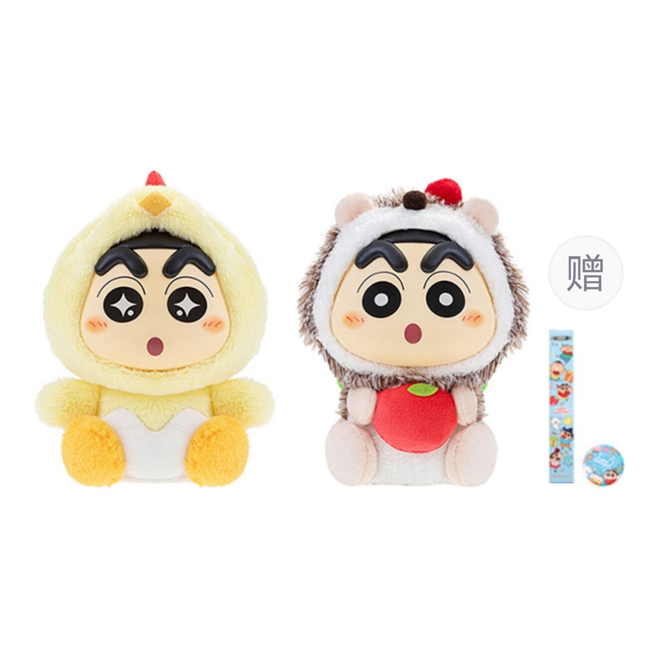 Плюшевая игрушка унисекс Spiritual Creations x Crayon Shinchan Xiaoxin's Forest Adventure Q Cute Animals, 2 шт.