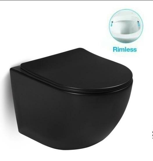 Унитаз подвесной SantiLine SL-5018MB с сиденьем Микролифт