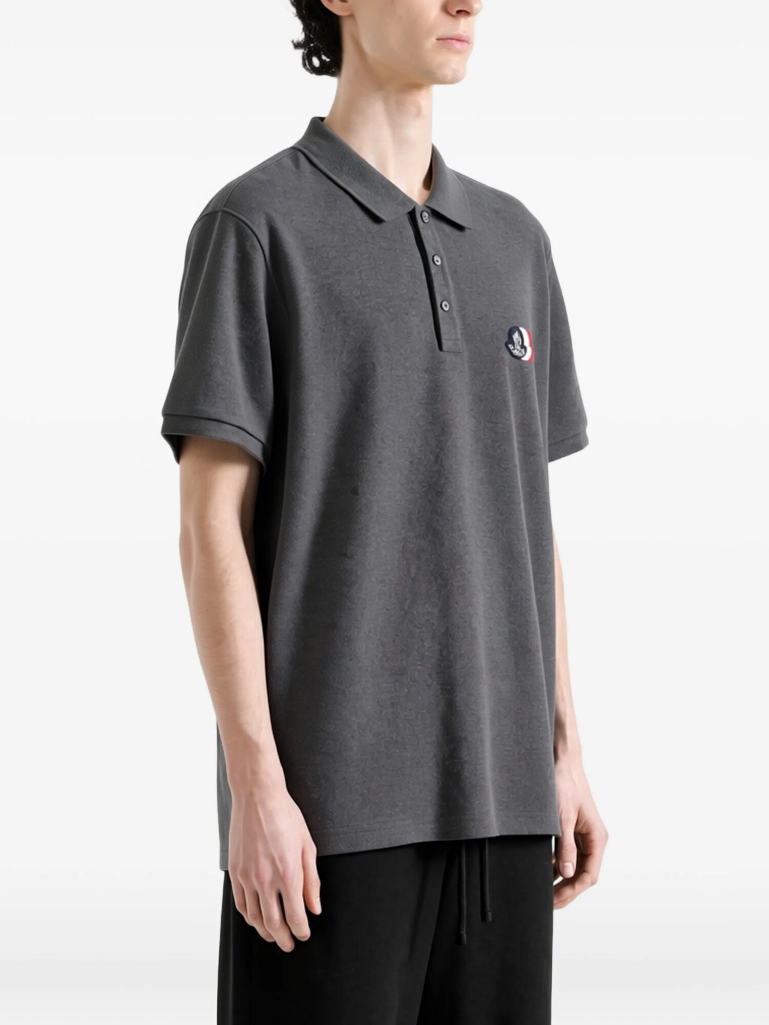 Рубашка Moncler Logo-patch polo shirt, размер 50 — фото 1