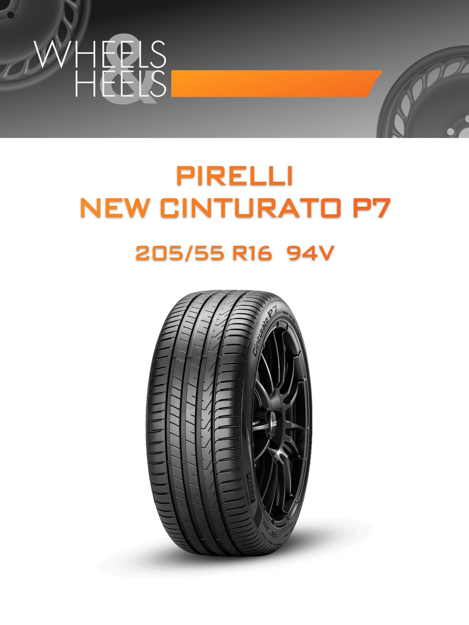 Шина автомобильная Pirelli NEW CINTURATO P7 205/55 R16 94V XL SUMMER, летняя, универсальная