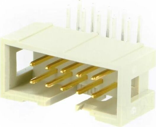 HARTING 09185106323 Гнездо, IDC, "папа", PIN: 10, угловой 90 град, THT, 2,54мм, Конф: 2х5, 1шт