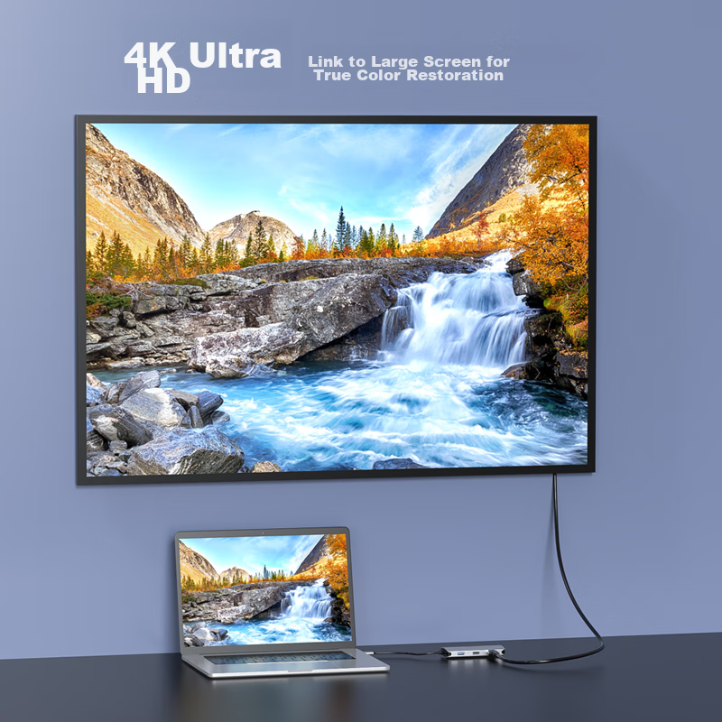 PHILIPS Type-C расширительная док-станция с HDMI 4K, гигабитным Ethernet и карт-ридера для MacBook 15 и ноутбуков