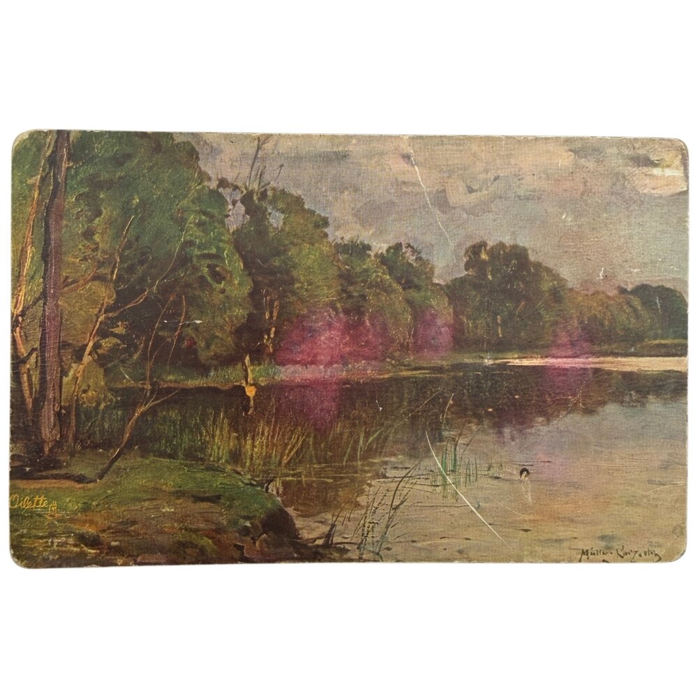 Почтовая открытка "Тихий пруд" 1905-1915 гг. Raphael Tuck & Sons. Великобритания