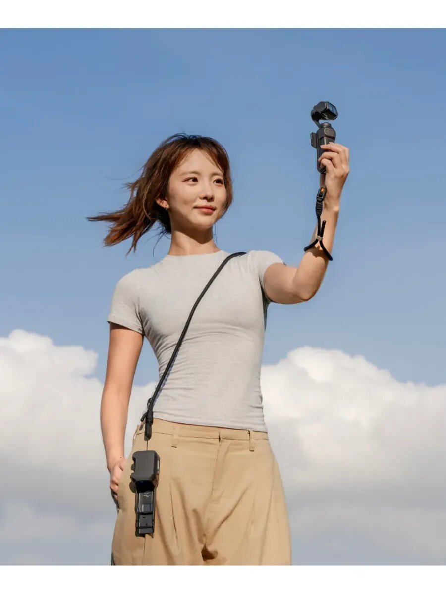 Ремешок через плечо Insta360 Crossbody Strap, черный, диапазон длины 98–120 см.