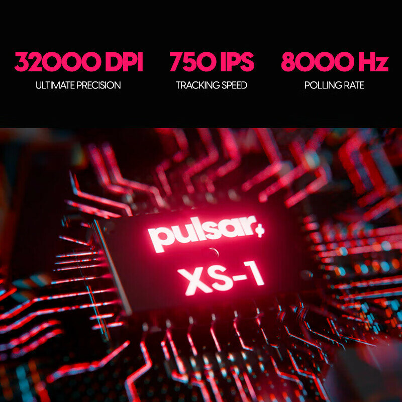 Pulsar ZywOo Limited Edition беспроводная игровая мышь XS-1 8KHz частота опроса 55г сверхлегкая маленькая белая