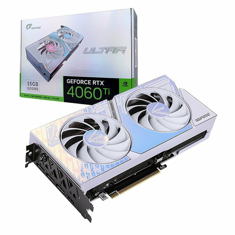 Colorful iGame GeForce RTX 4060 Ti Ultra W DUO OC 16 ГБ PCIe 5.0 x16
