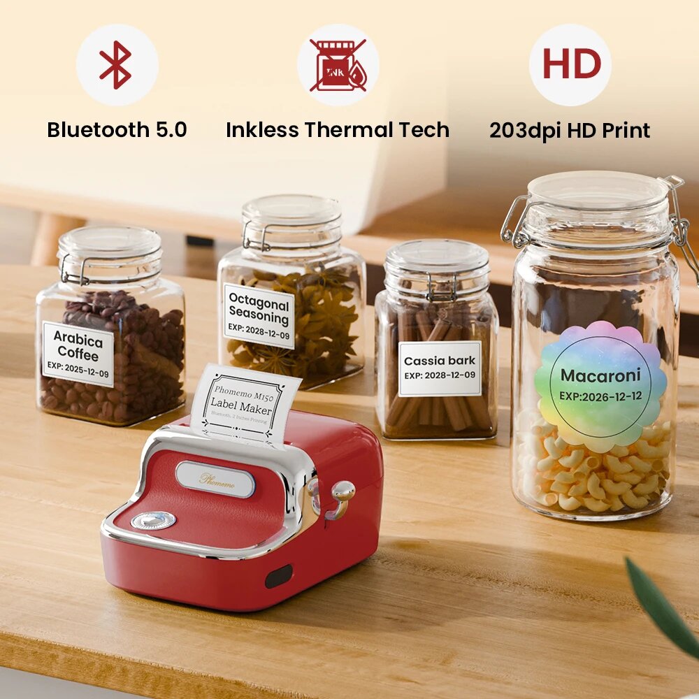 Phomemo M150 Термопринтер этикеток Bluetooth Голубой, Sky Blue — фото 1