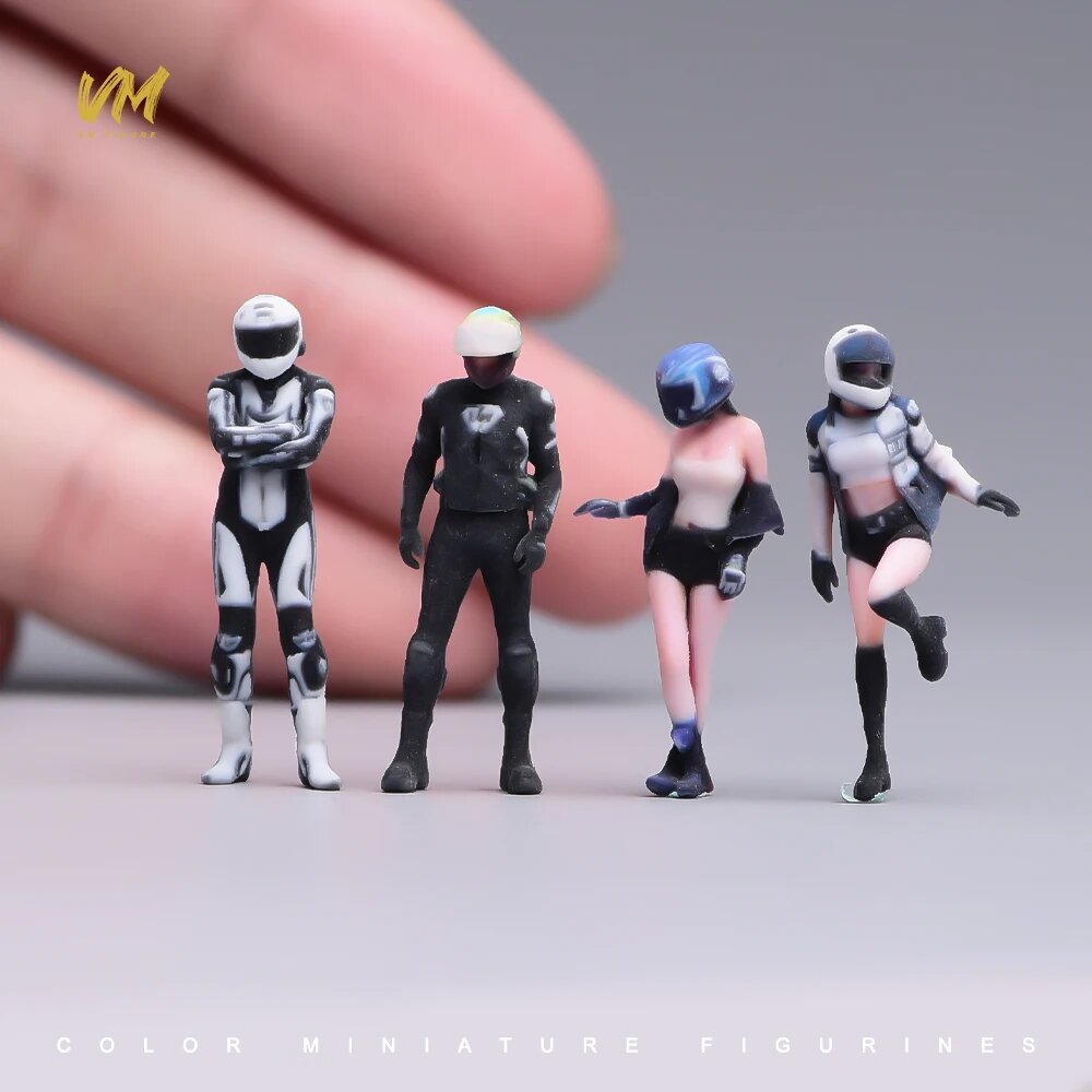 Миниатюрные фигурки MAK 1/64 4Pcs Painted Set