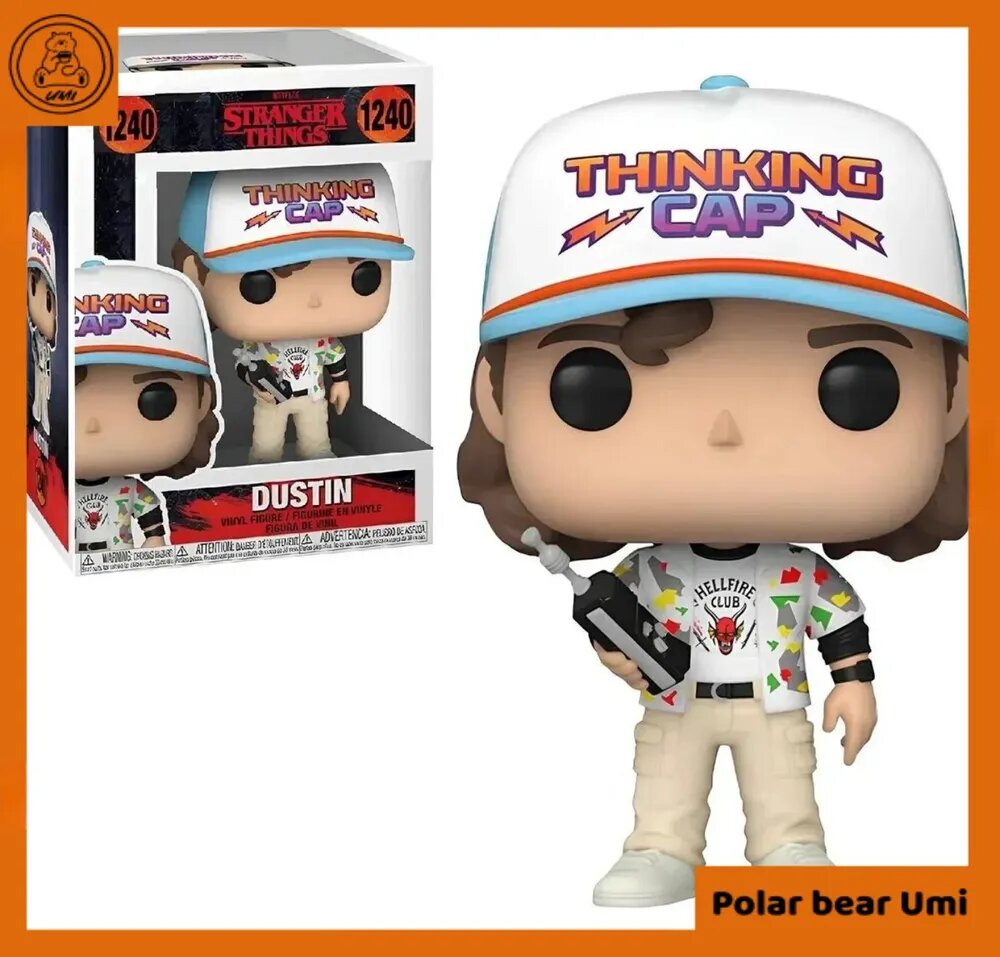Фигурка "Очень странные дела" Дастин (Stranger Things Dustin) Funko Pop! Vinyl 1240, 10 см — фото 1