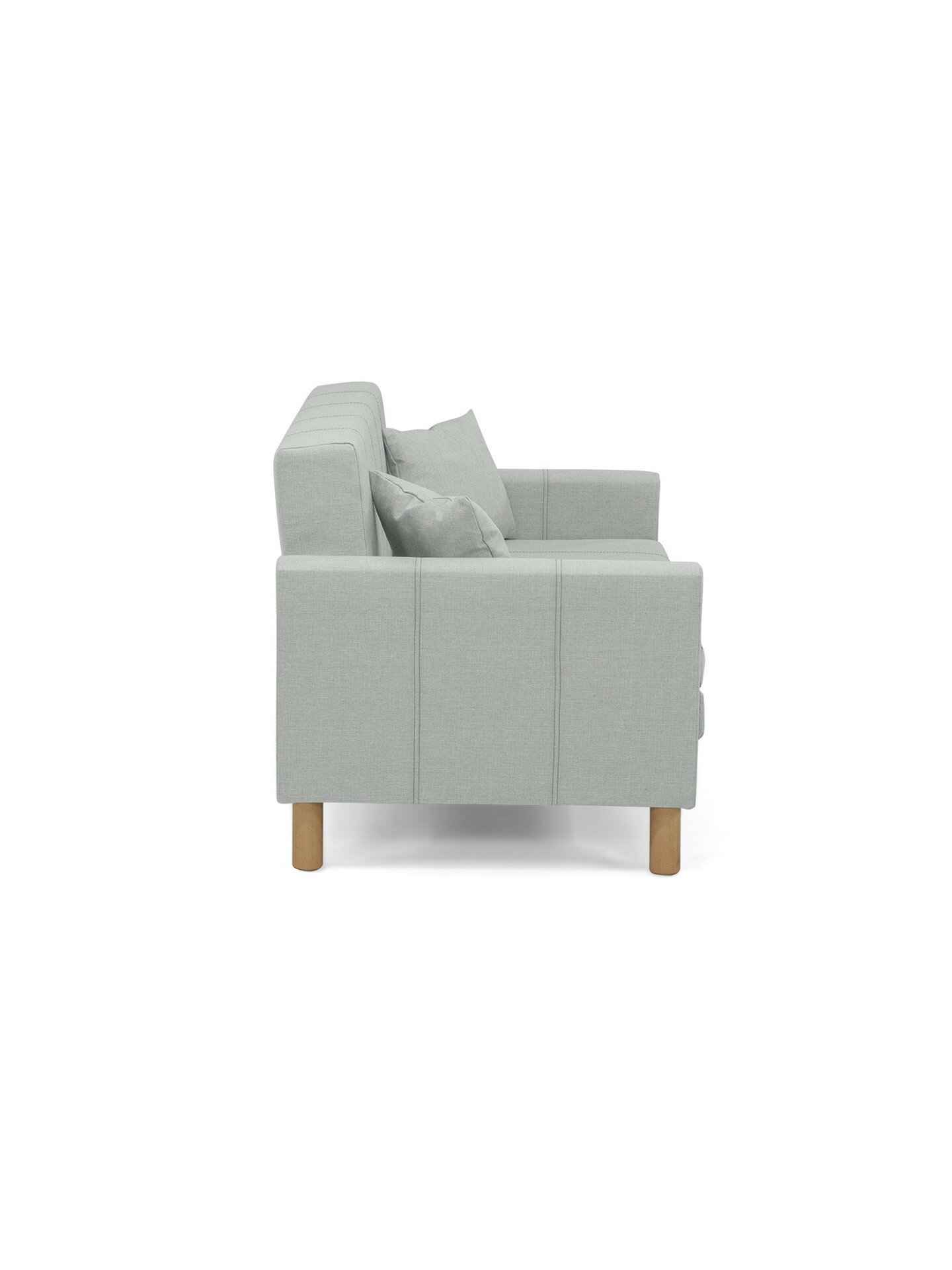 Диван Уют Лайт Strong Plus 02 FM 116x76x81 см, серый Рогожка, выкатной Фиеста — фото 1
