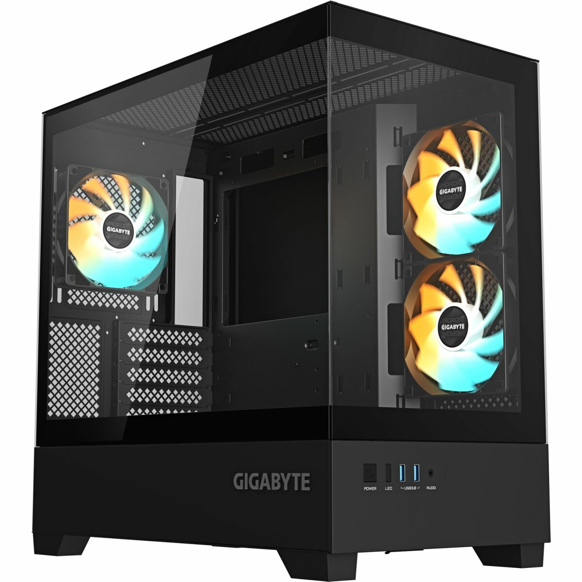 Корпус компьютерный Gigabyte 28300-C201B-1CKR Micro Tower чёрный