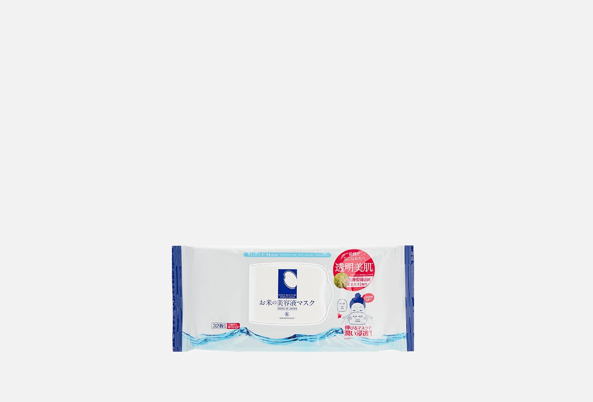 Momotani Rice Moisture Увлажняющая маска для лица 32шт