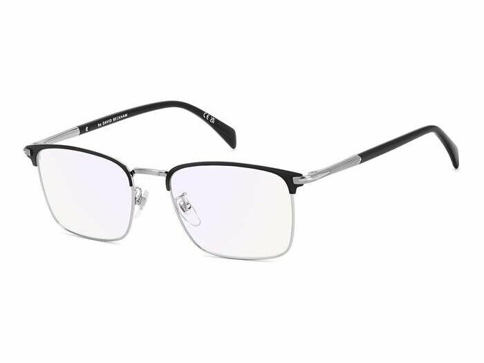 Оправа David Beckham DB 1201/G TI7, тип оправы ободковая, материал оправы металл, пол мужские, форма оправы прямоугольная