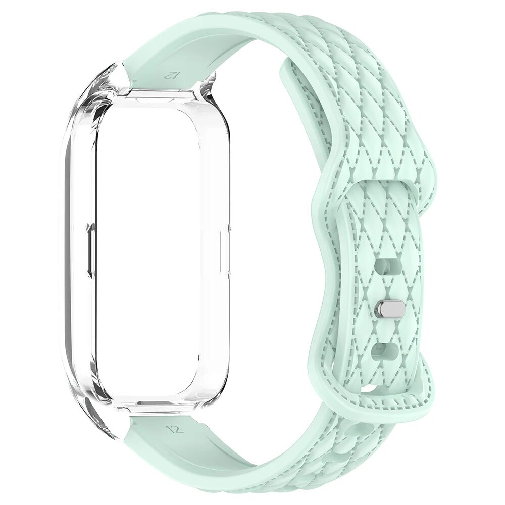 Силиконовый ремешок для Xiaomi Mi Band 8 Active Arvin Redmi Watch 3, Зеленый, light green