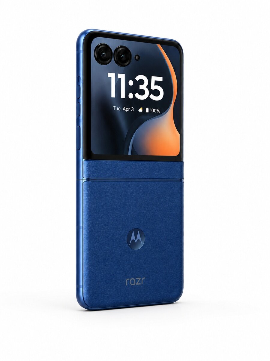 Смартфон motorola razr 60 5G 256 ГБ, 8 ГБ, Dual SIM: nano-SIM + eSIM, складной, Синий