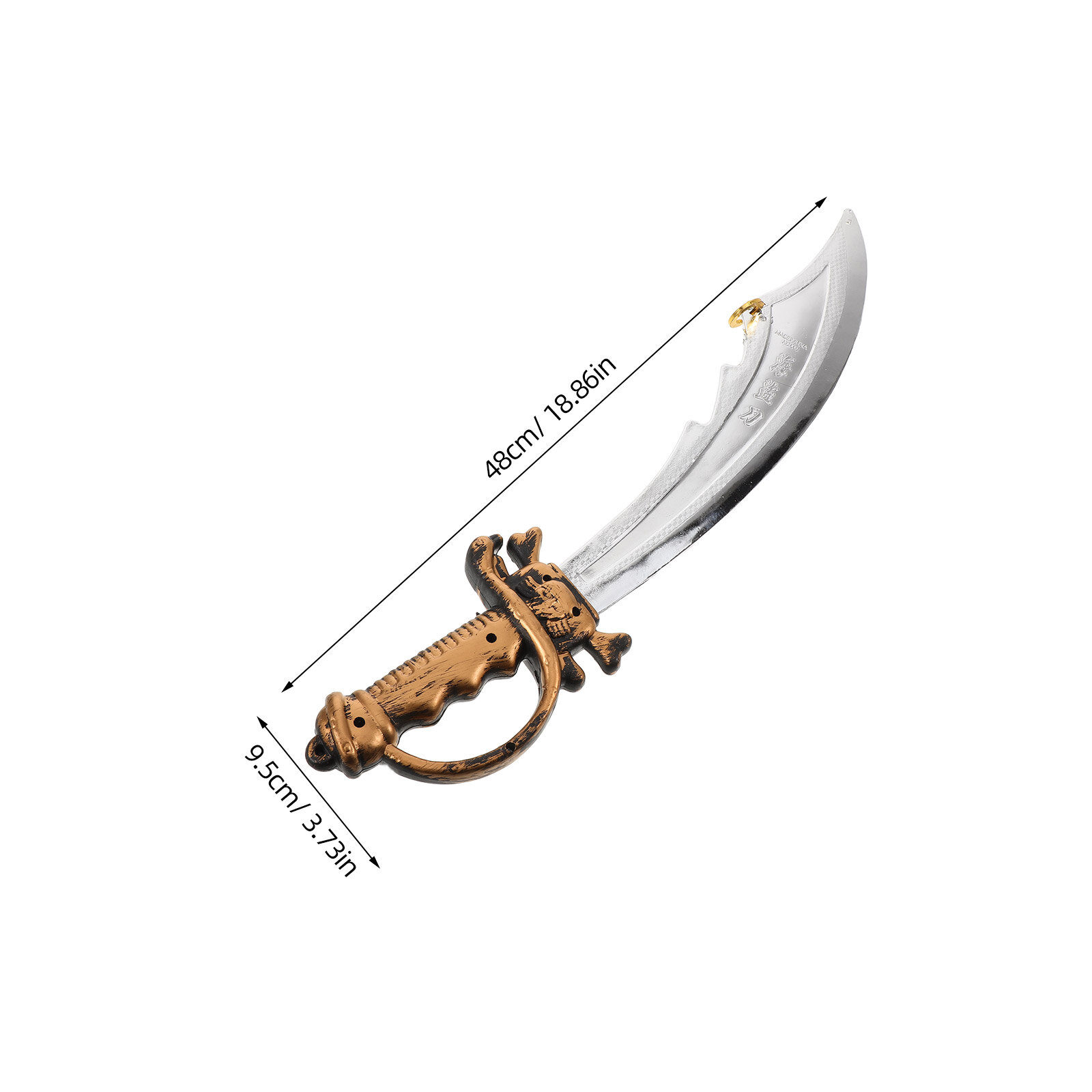Детский Пиратский Меч Из Пластика Для Костюма 2 Штуки 48.00X9.50X2.50Cm