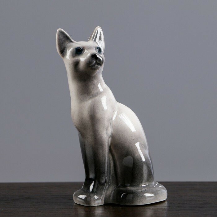 Статуэтка фарфоровая Кошка Тайка , сиам, 10см