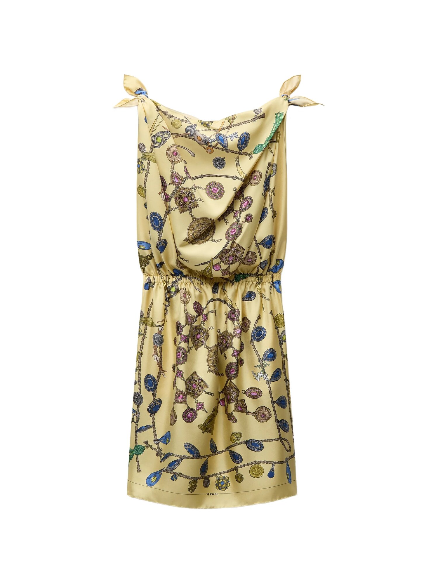 Платье Printed cowl-neck mini dress