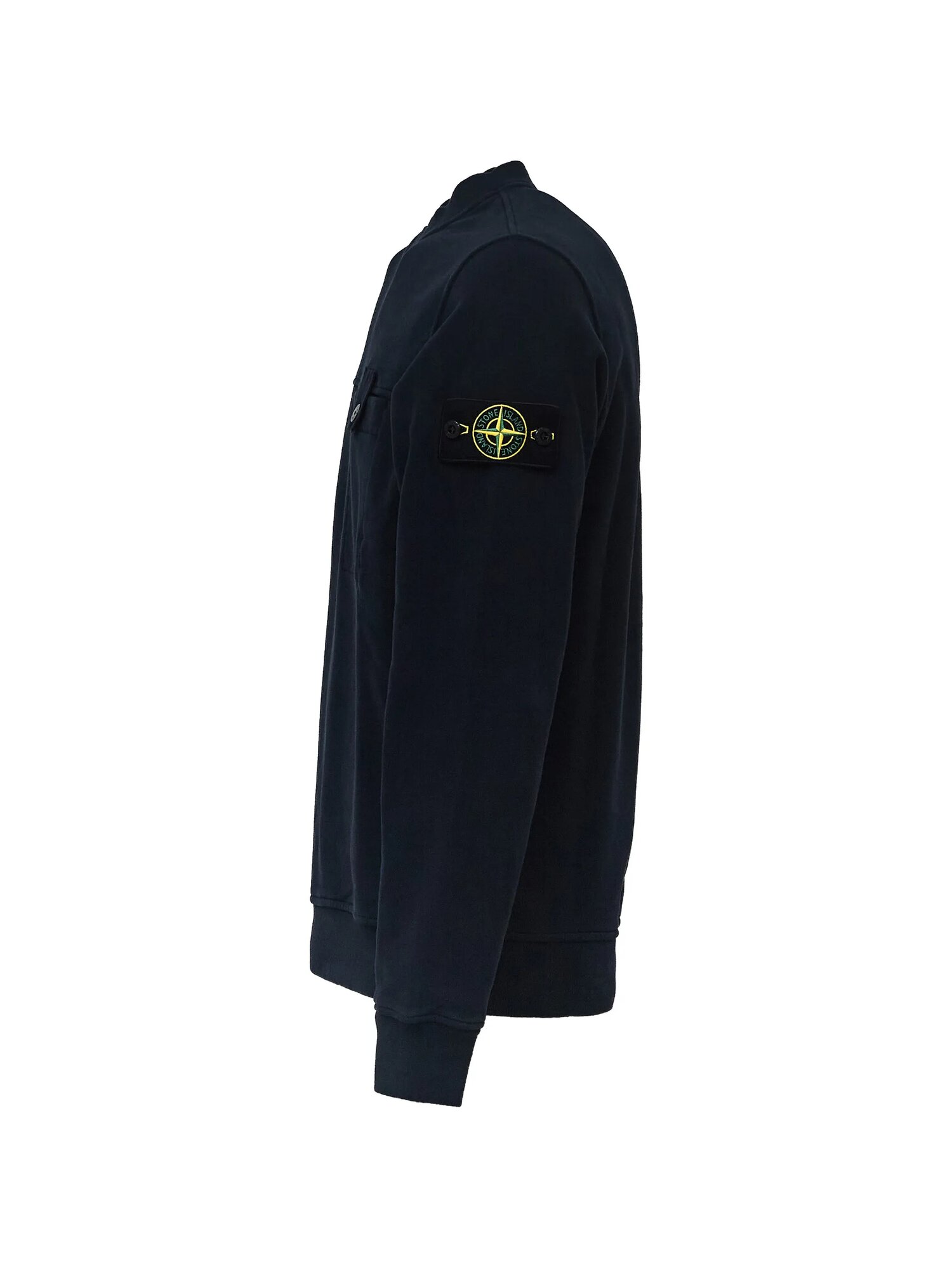 Толстовка Stone Island Logo-patch pocket sweatshirt, размер XL, , Синий принт — фото 1