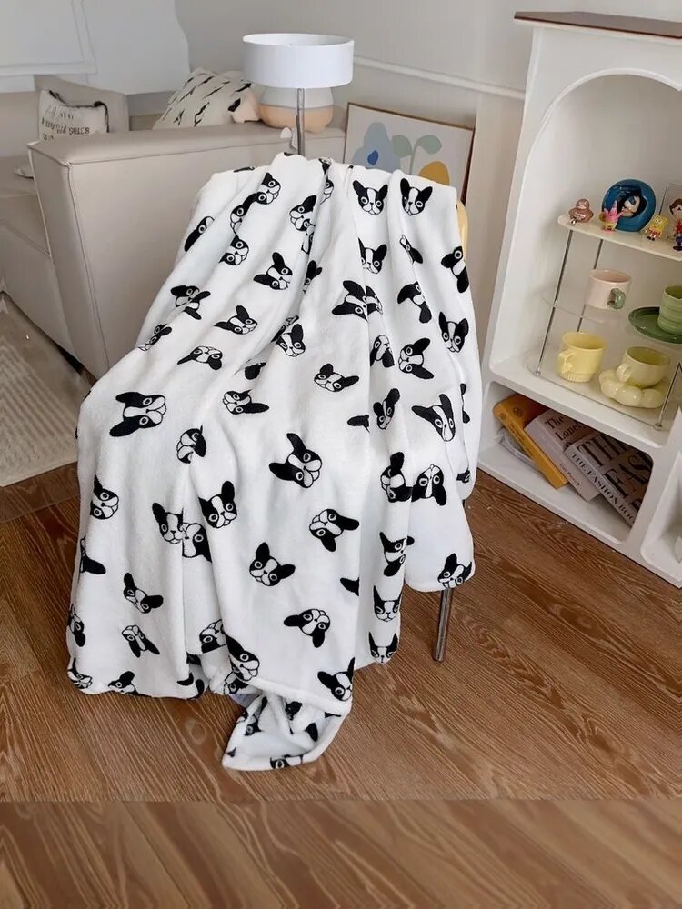 Плед двусторонний , Хлопок, 140 см х 160 см