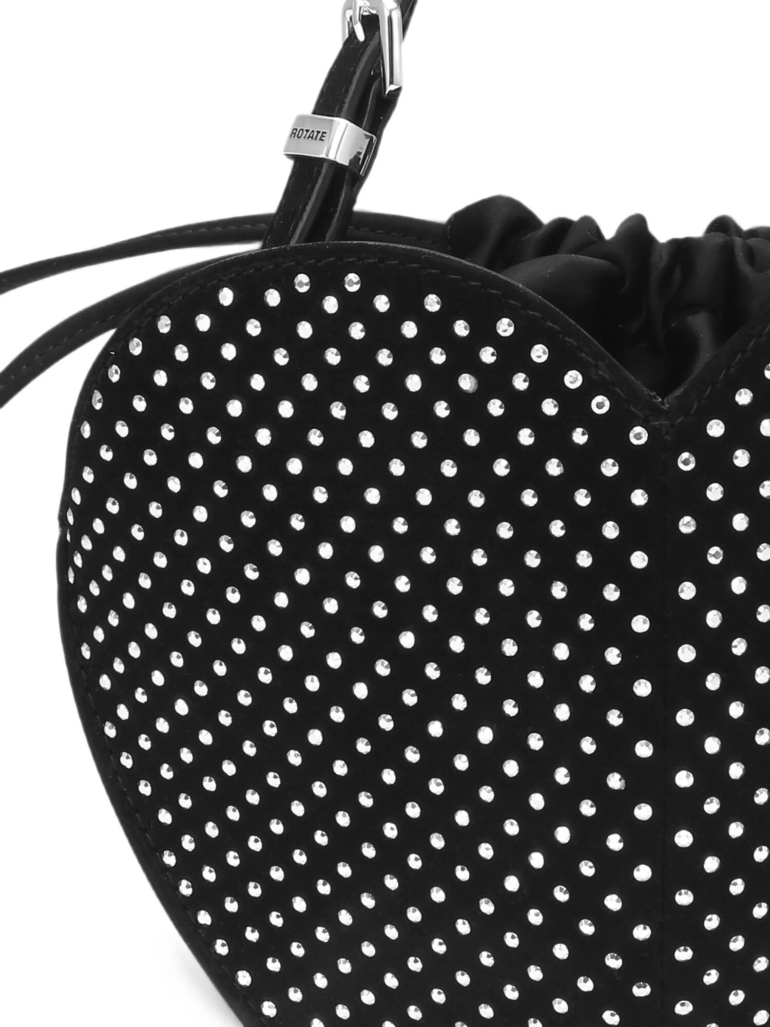 Сумка ROTATE The Heart bag black rhinestone — фото 1